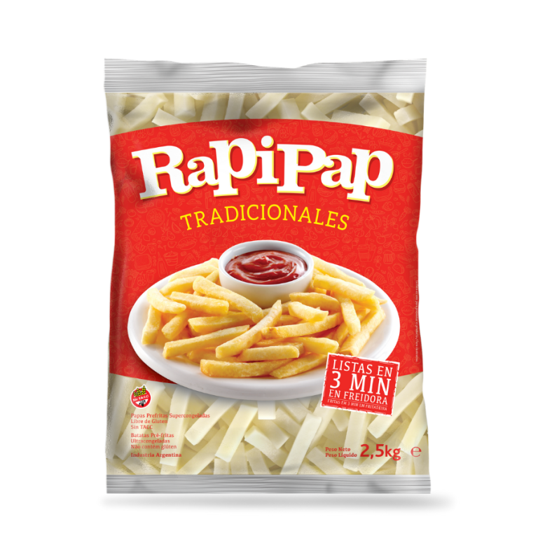 Rapipap, Papas Fritas congeladas, Corte Tradicional 2Kg - Fine Foods
